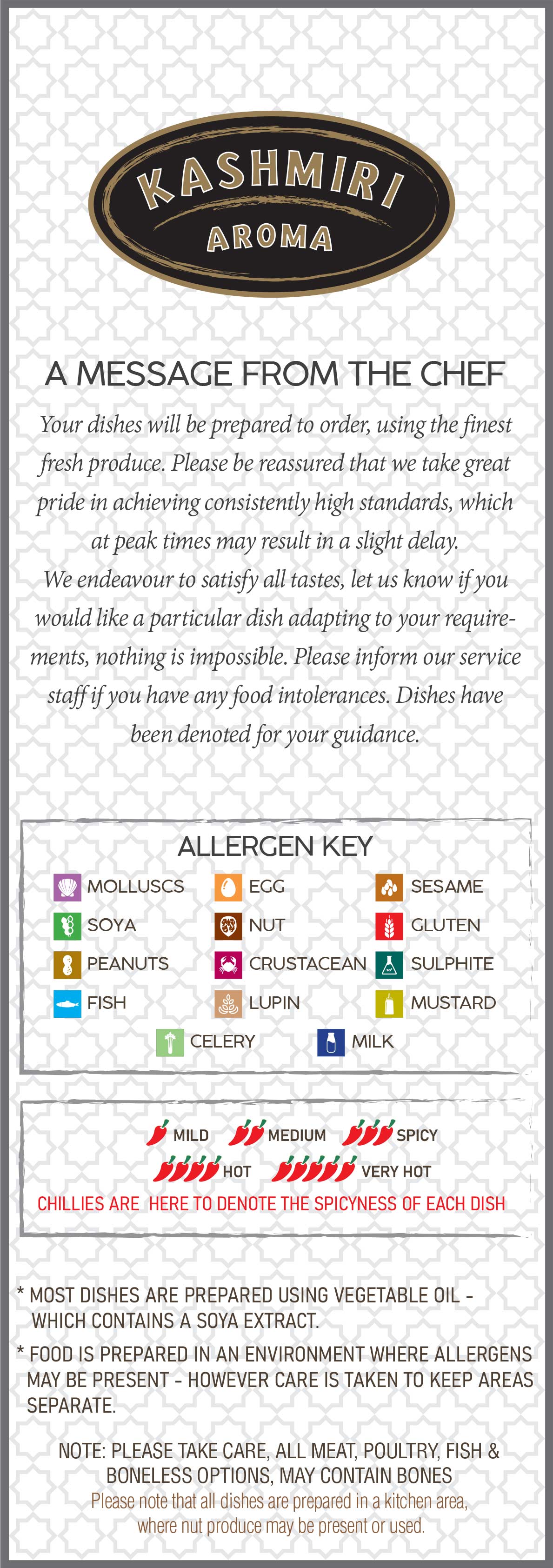 Kashmiri Aroma - Food Menu | Finest Kashmiri Cuisine, Ilkley, West ...